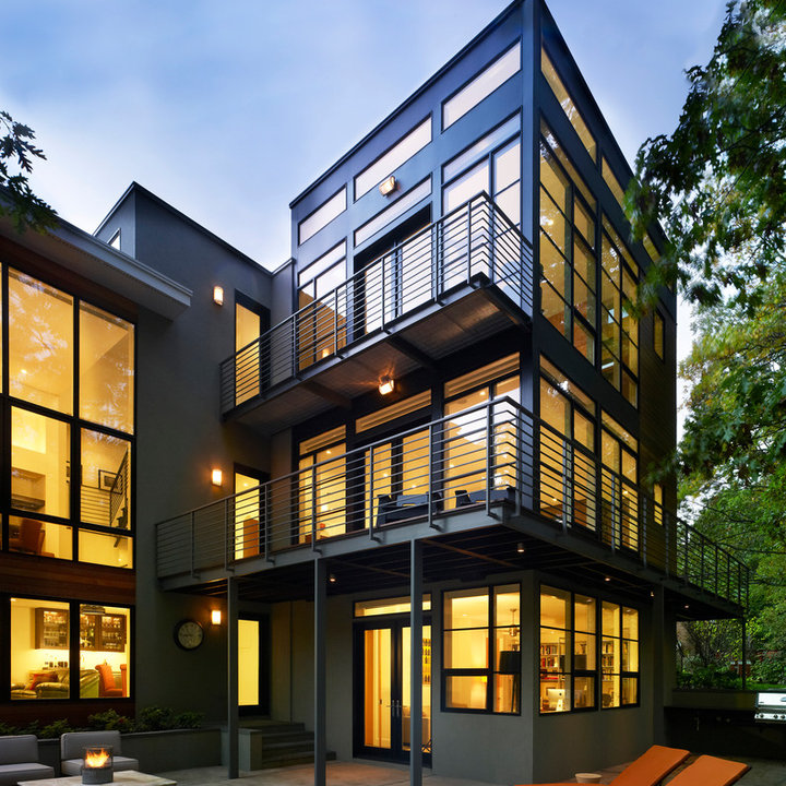 75 Beautiful Three-storey Apartment Exterior Ideas & Designs - October ...