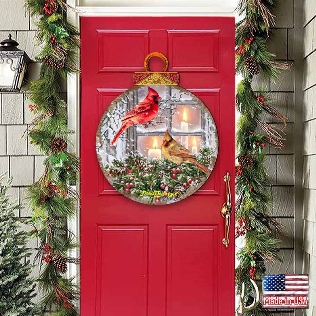 House Birds Holiday Door Decor by D. Gelsinger Christmas Decor ...