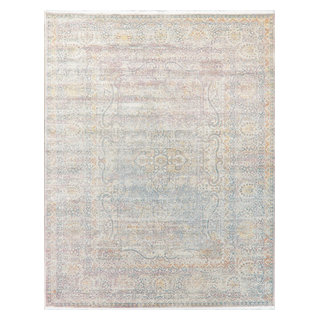Border Vintage-Style Medallion Distressed Area Rug, 8 X 10 Ft ...