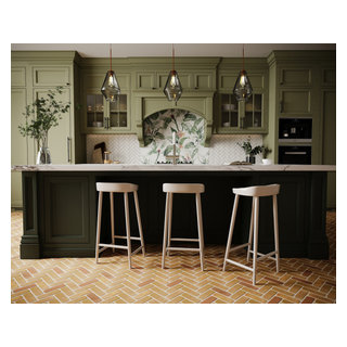 Green Traditional Kitchen - Traditional - Kitchen - Other - by The ...