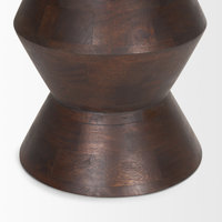 Odessa Dark Brown Wood Side Table - Rustic - Side Tables And End Tables ...
