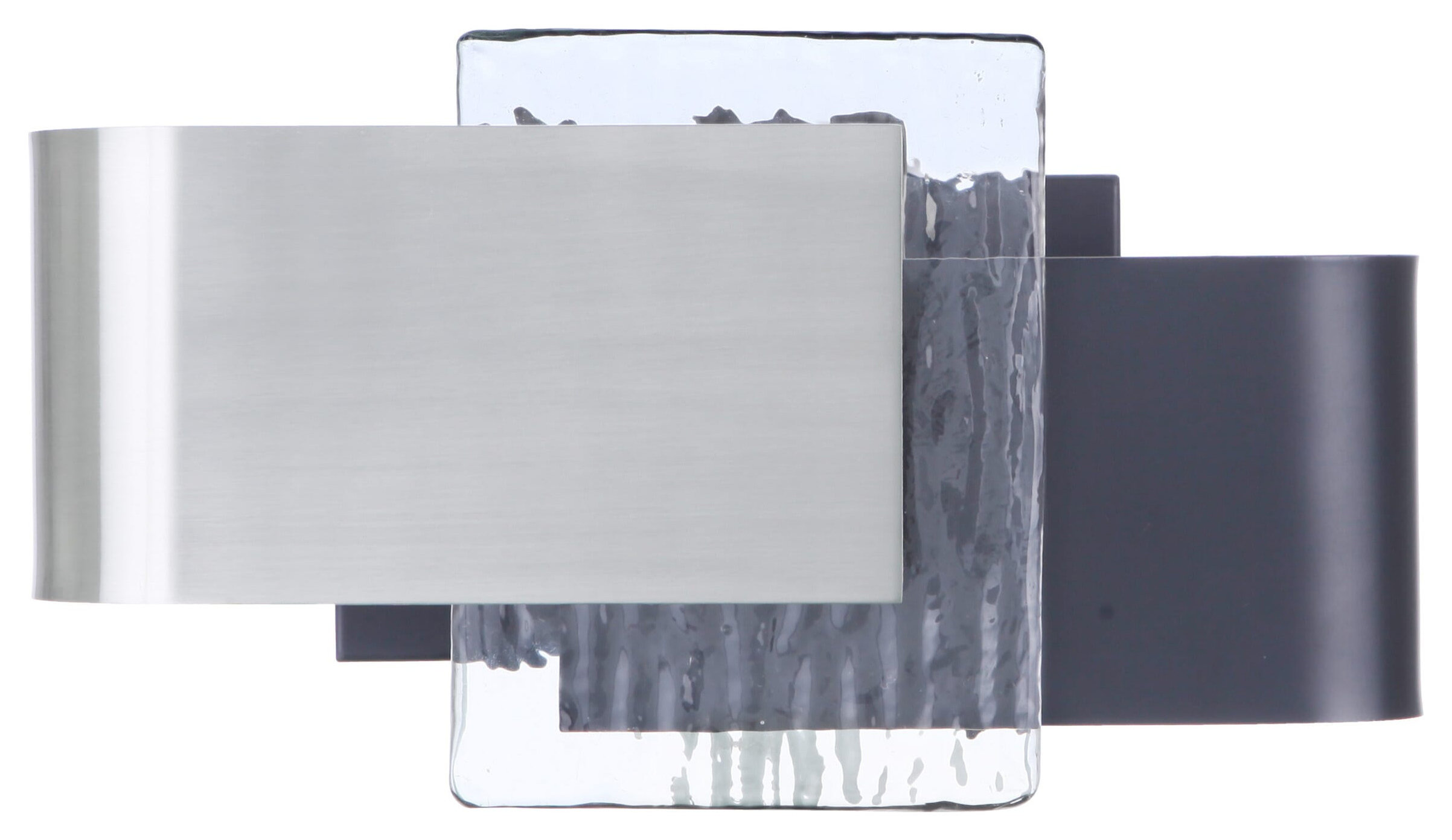 Harmony Wall Sconce in Flat Black with Polished Nickel, 12.000 ...