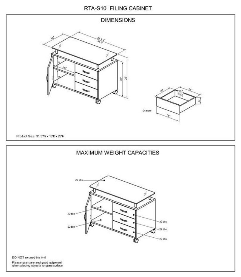 Catania Modern / Contemporary 3 Drawer Wood Storage Cabinet in Graphite ...