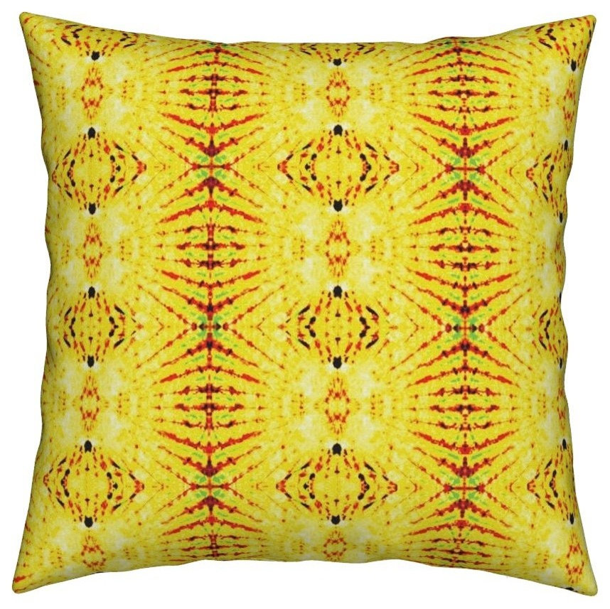 Tie Dye Sharon Passmore Geometric Diamonds Throw Pillow - Contemporary ...