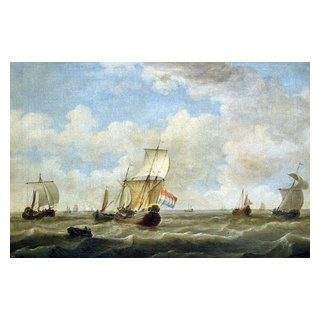 Adam Silo Sailing Vessels, 18"x27" Wall Decal Print, 18x27 - Beach ...