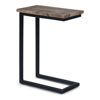 Skyler C Side Table With Marble Top - Industrial - Side Tables And End ...
