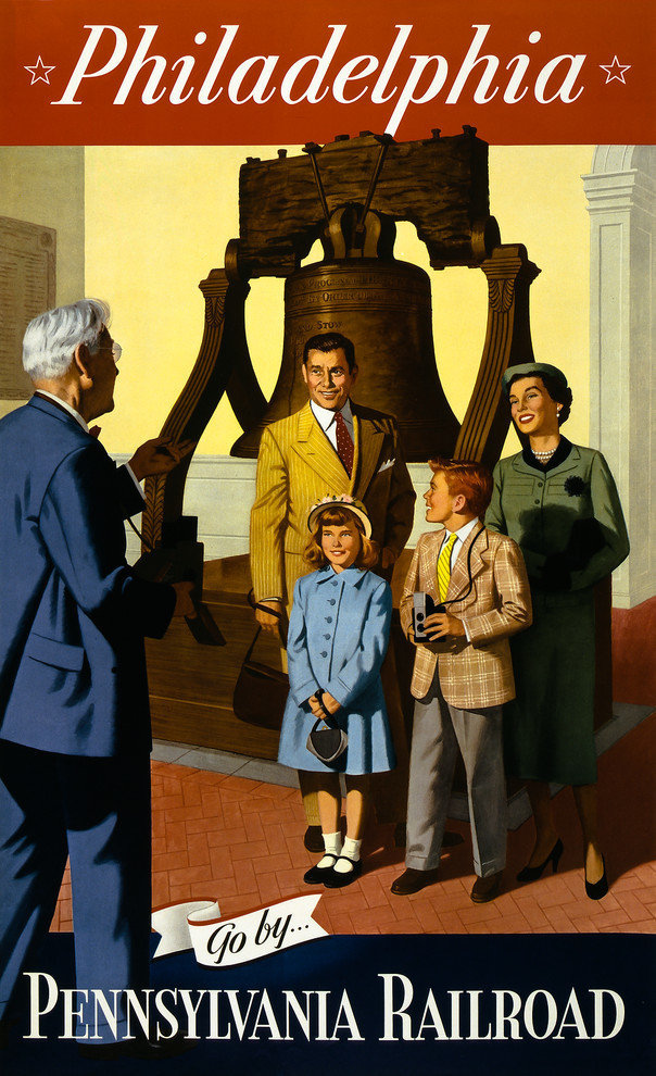 Go by Pennsylvania Railroad Print, 11" x 17" - Contemporary - Prints ...