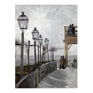 "Terrace and Observation Deck at the Moulin" Print by Vincent Van Gogh ...