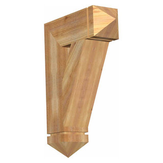 Traditional Arts & Crafts Bracket, 20"D x 28"H - Transitional - Corbels ...