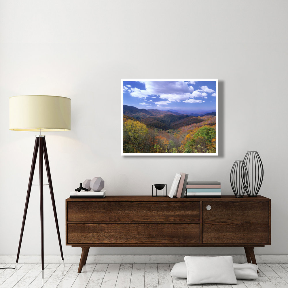 "Thunderstruck Ridge Overlook, Blue Ridge Parkway" Paper Art, 18"x14 ...