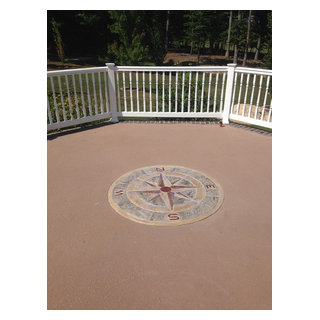 Stamped Compass Rose - DC Metro - by Elite Concrete Design | Houzz