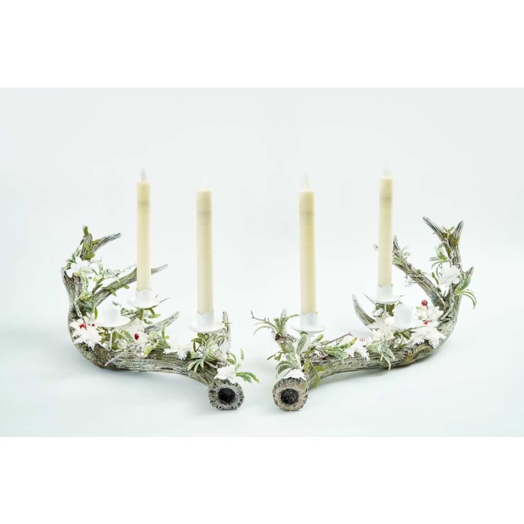 Katherine's Collection 2022 Mistletoe Magic Antler Candleholder, Set of ...