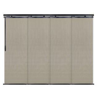 Estelle 4-Panel Track Extendable Vertical Blinds 48-88"W, 116" H ...