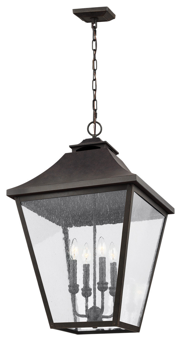 Galena Four Light Pendant in Sable - Traditional - Outdoor Hanging ...
