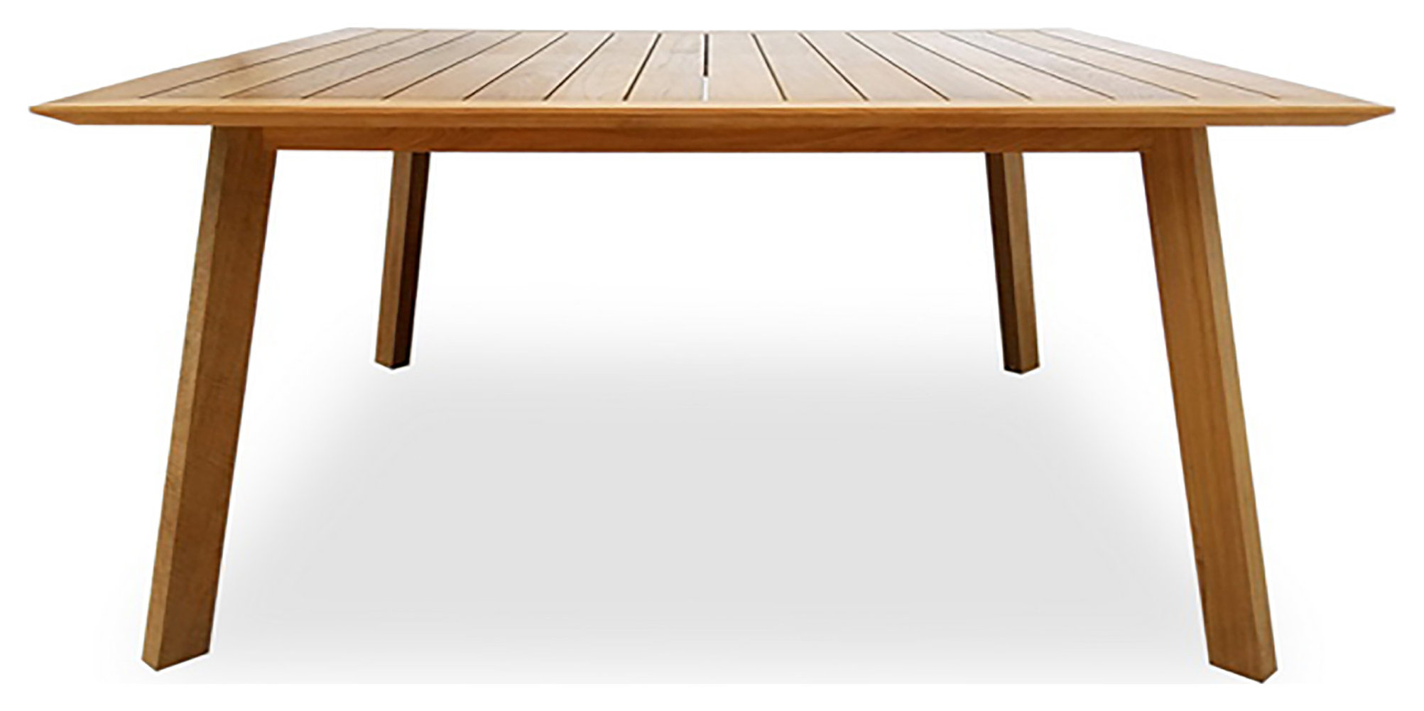 Mod Teak Square Table, Natural - Transitional - Outdoor Dining Tables - by Atlanta Teak ...