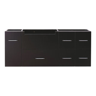 Hazel 55" Cabinet Only, Espresso - Modern - Bathroom Vanities And Sink ...