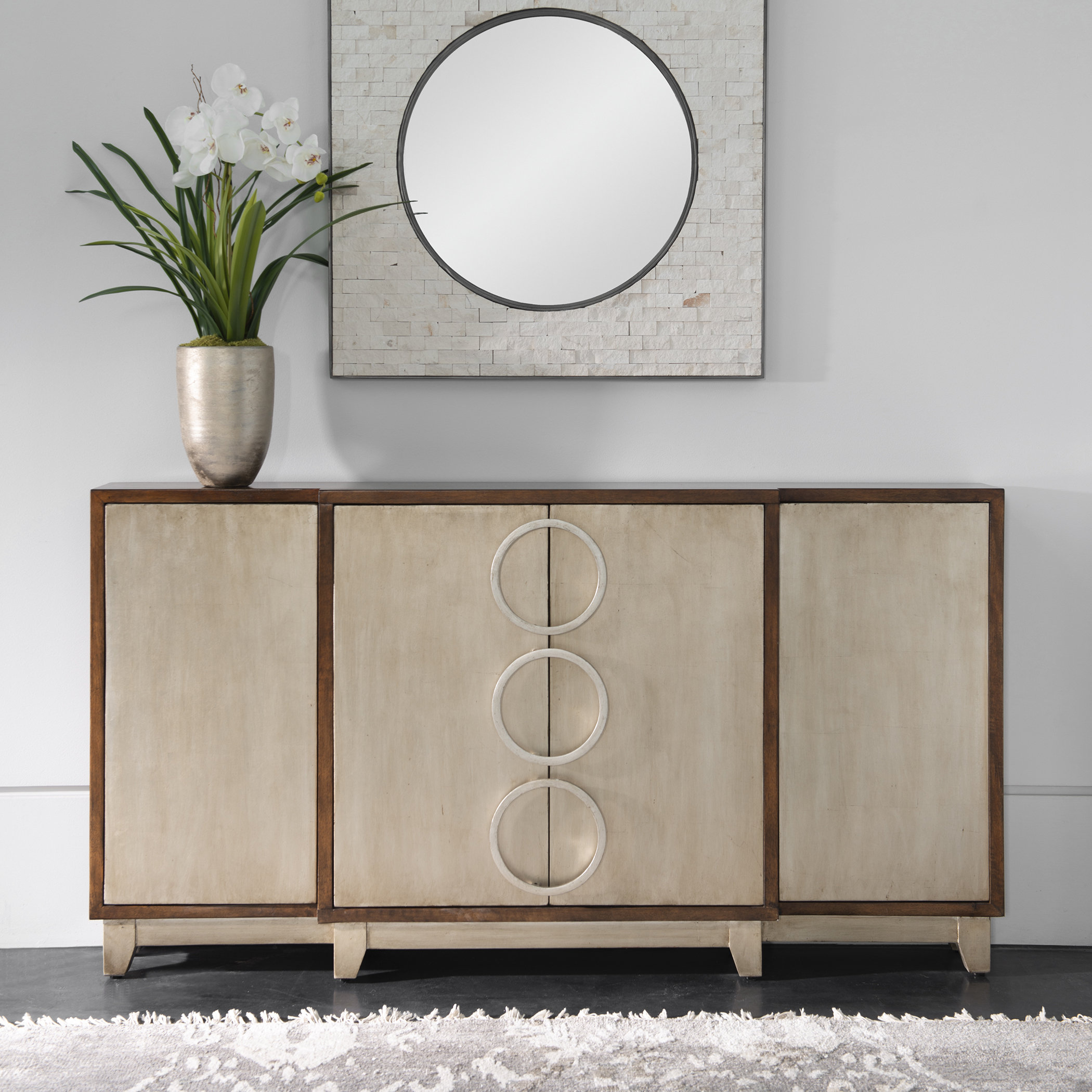 Uttermost Jacinta Modern Console Cabinet - Transitional - Console Tables - by HedgeApple | Houzz