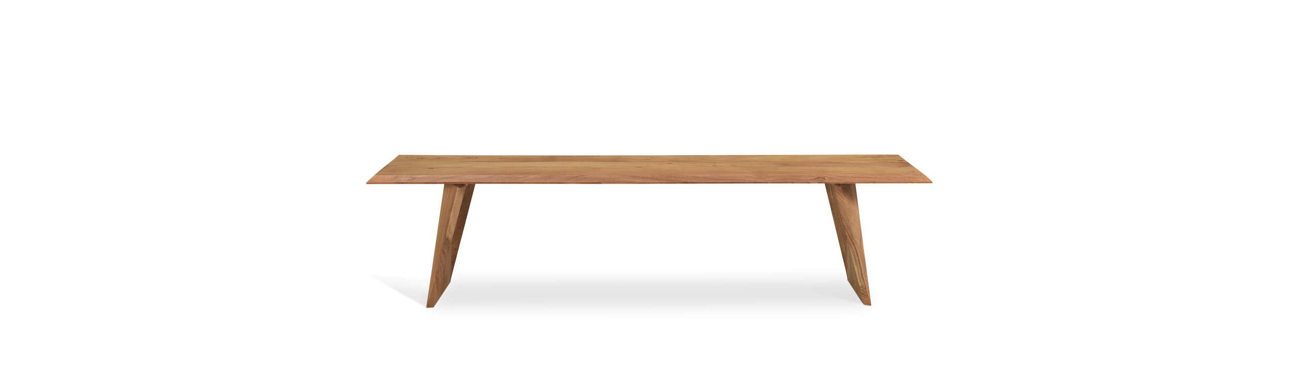 Solid Wood Angled leg Bench - Transitional - Dining Benches - by ...