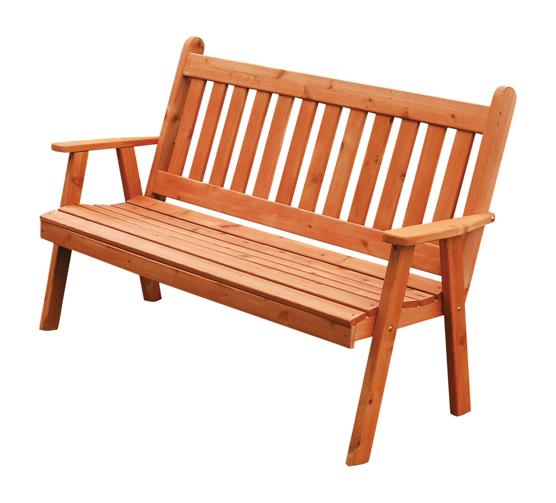Cedar Traditional English Bench, 6 Foot - Transitional - Outdoor ...