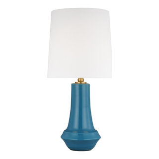 Jenna Medium Table Lamp, Lucent Aqua - Contemporary - Table Lamps - by ...