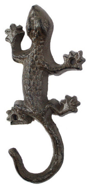 Cast Iron Lizard Hook 6" - Traditional - Wall Hooks - by Handcrafted ...