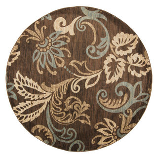 Riley Area Rug, 8' Round - Traditional - Area Rugs - by zopalo | Houzz