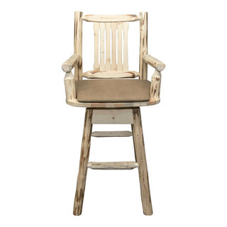 Captain's Barstool - Rustic - Bar Stools And Counter Stools - by ...