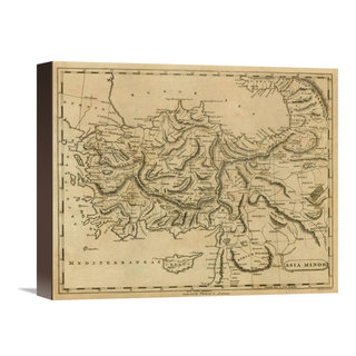 "Asia Minor, 1812" Stretched Canvas Giclee by Aaron Arrowsmith, 16"x13 ...