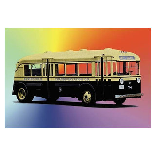 Springfield Transportation Company Bus, 24" x 36" - Traditional ...