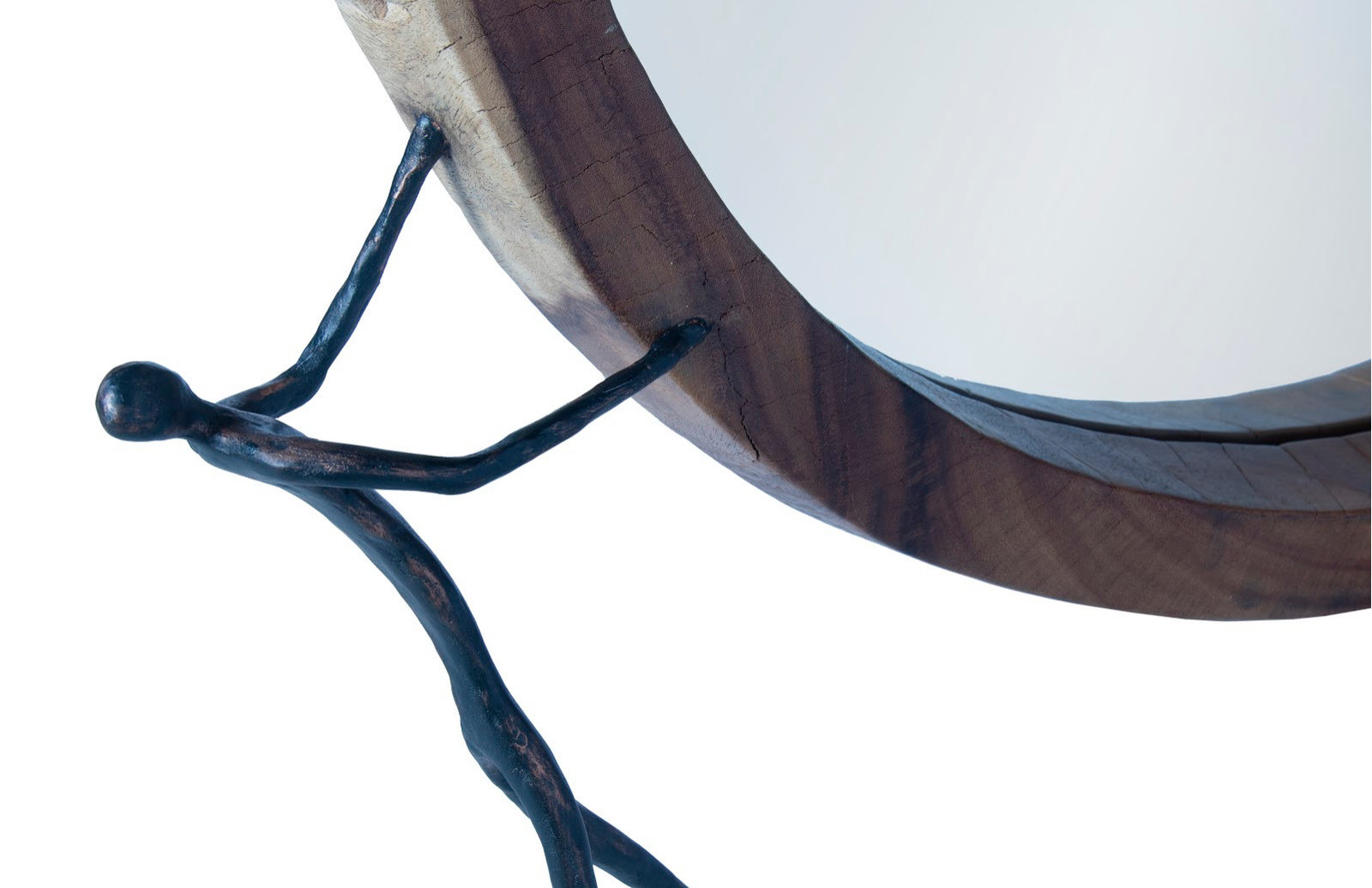 Atlas Mirror, Chamcha Wood, Metal, 44x4x46"h - Contemporary - Wall ...