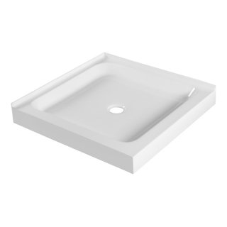 Fine Fixtures Double Threshold Acrylic Shower Base, 30 X 30 - Modern ...