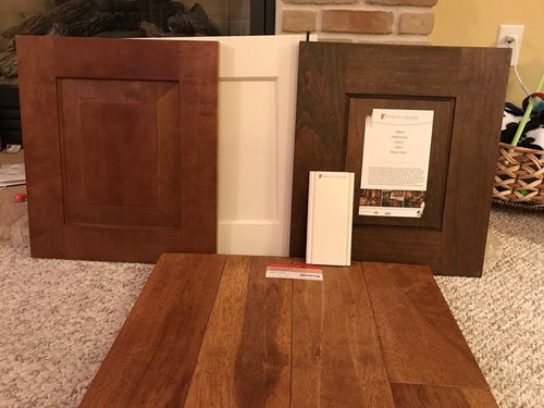 Do I have to match interior stained items to kitchen cabinets?