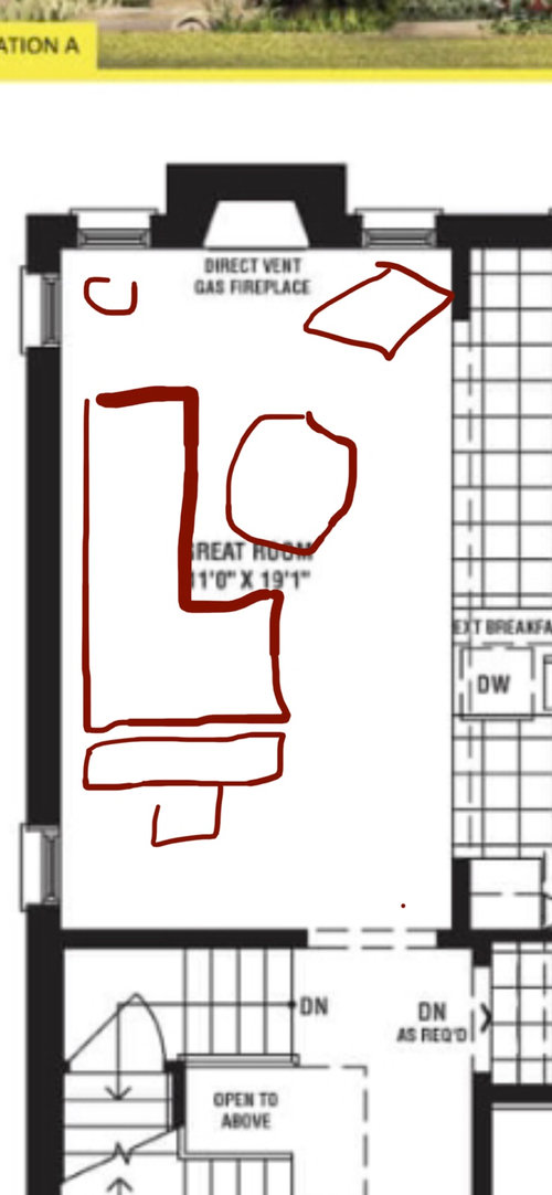 Need help with long narrow open concept living room PLEASE!