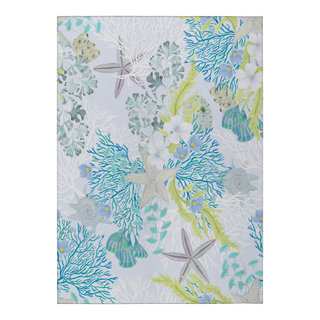 Dalyn SZ1 Silver Area Rug, Rectangle 8' x 10' - Beach Style - Area Rugs ...