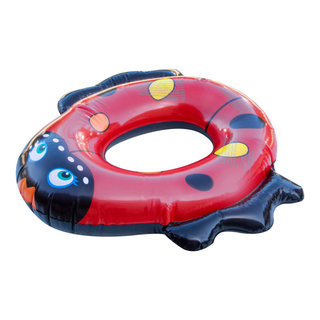 Red & Black Inflatable Ladybug Swim Ring Tube Pool Float 24-inch - Pool ...