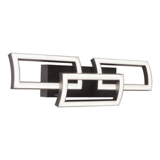 Sia 3 Light Bathroom Vanity Light, Black - Modern - Bathroom Vanity ...