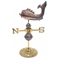 Weathervane Polished Solid Copper Whale Desktop Desk Tabletop ...