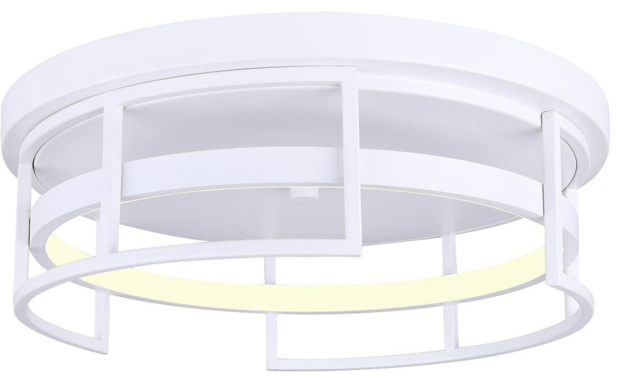 Amora Flush Mount, White - Modern - Flush-mount Ceiling Lighting - by ...