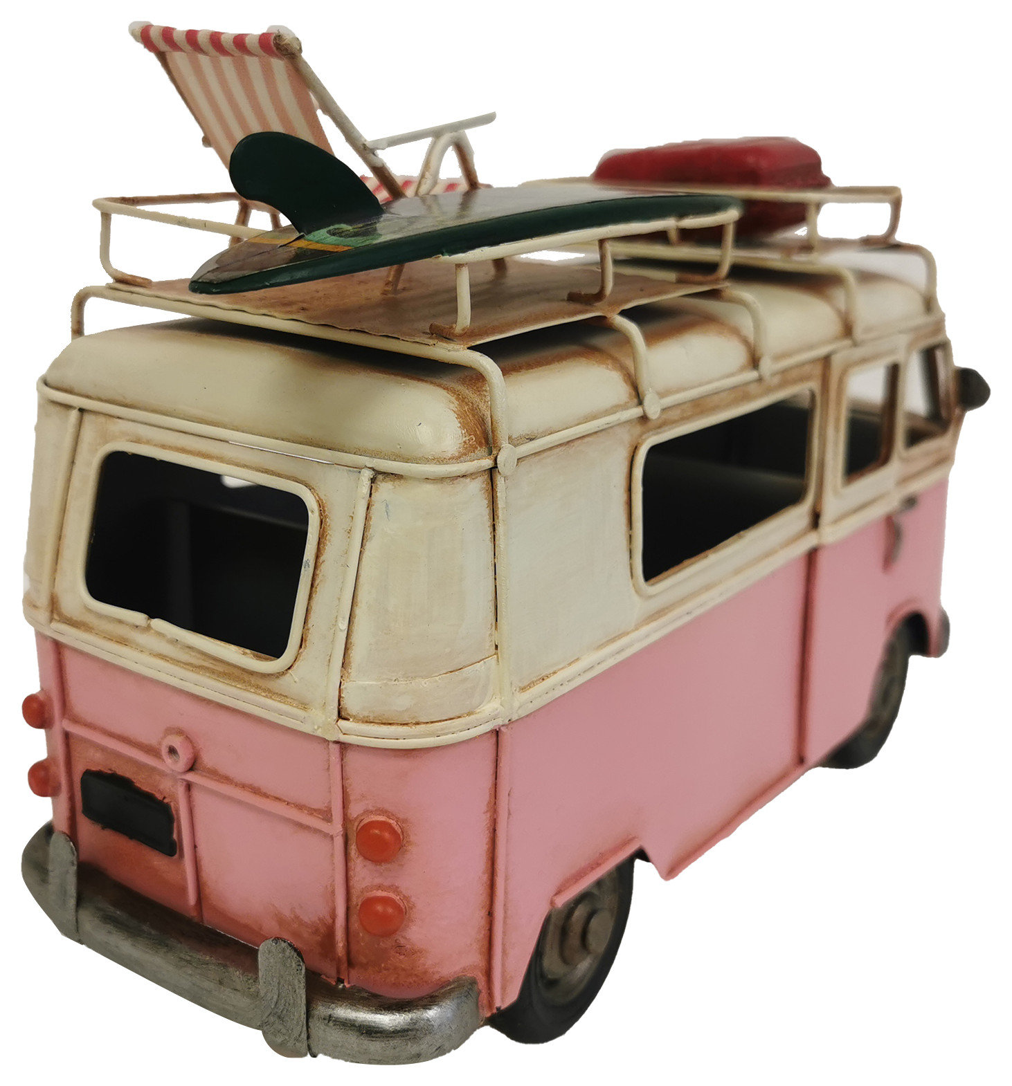 VW Pink Metal Bus Decor - Contemporary - Decorative Objects And ...