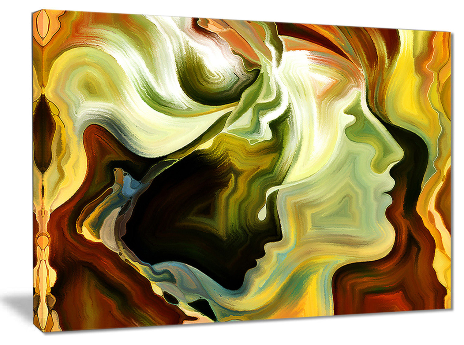 "Metaphorical Inner Self" Abstract Canvas Art Print, 40"x30 ...