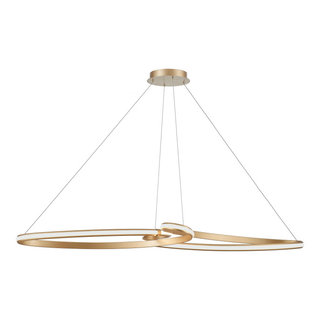 Nola LED Horizontal Pendant, 76W, White Silicone Diffuser - Modern ...