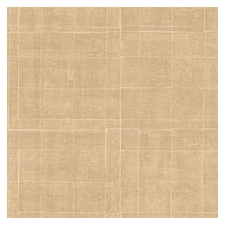 Uneven Grid Tile Pattern Wallpaper, Sample - Contemporary - Wallpaper ...