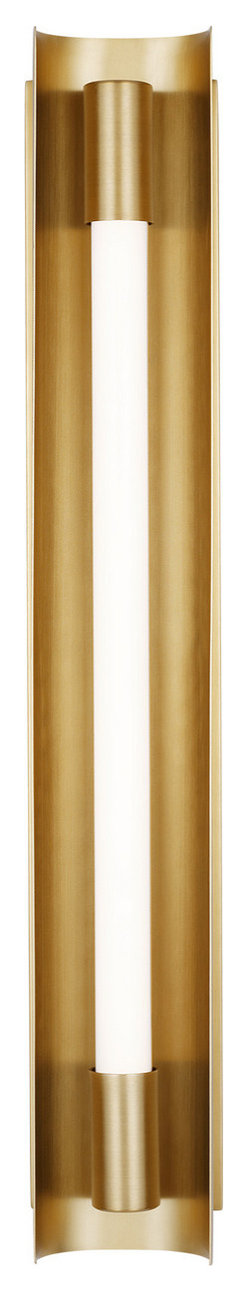 Carson LED Vanity, Burnished Brass - Transitional - Bathroom Vanity ...