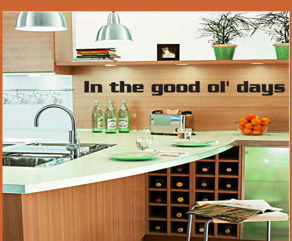 Good O'l Days Vinyl Wall Decal Antiquephotoquotes08, 72 in ...