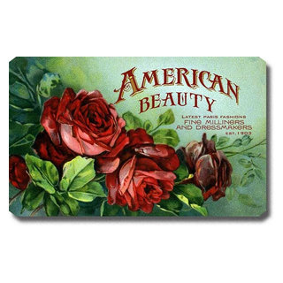 Victorian Red Rose Millinery Sign - Contemporary - Wall Accents - by ...