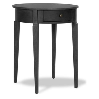 Finch Thaddeus Round Side Table Dark Gray - Transitional - Side Tables ...