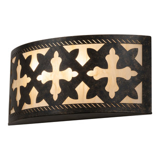 18" Wide Cardiff Wall Sconce - Mediterranean - Wall Sconces - by Meyda ...