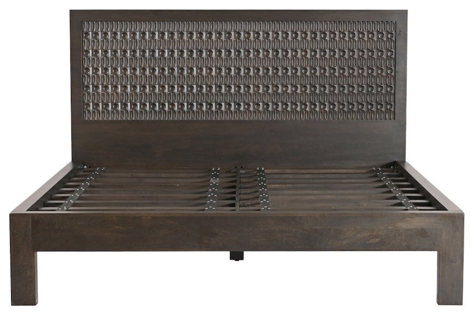 Cairo King Bed In Dark Java - Contemporary - Area Rugs - by Bison ...