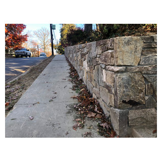Building Stone Dry Stack Retaining Wall in Takoma Park MD - Exterior ...