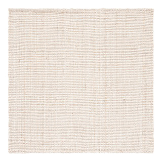 Safavieh Natural Fiber Nf747B Solid Color Rug, Bleach and Ivory, 7'0"x7 ...
